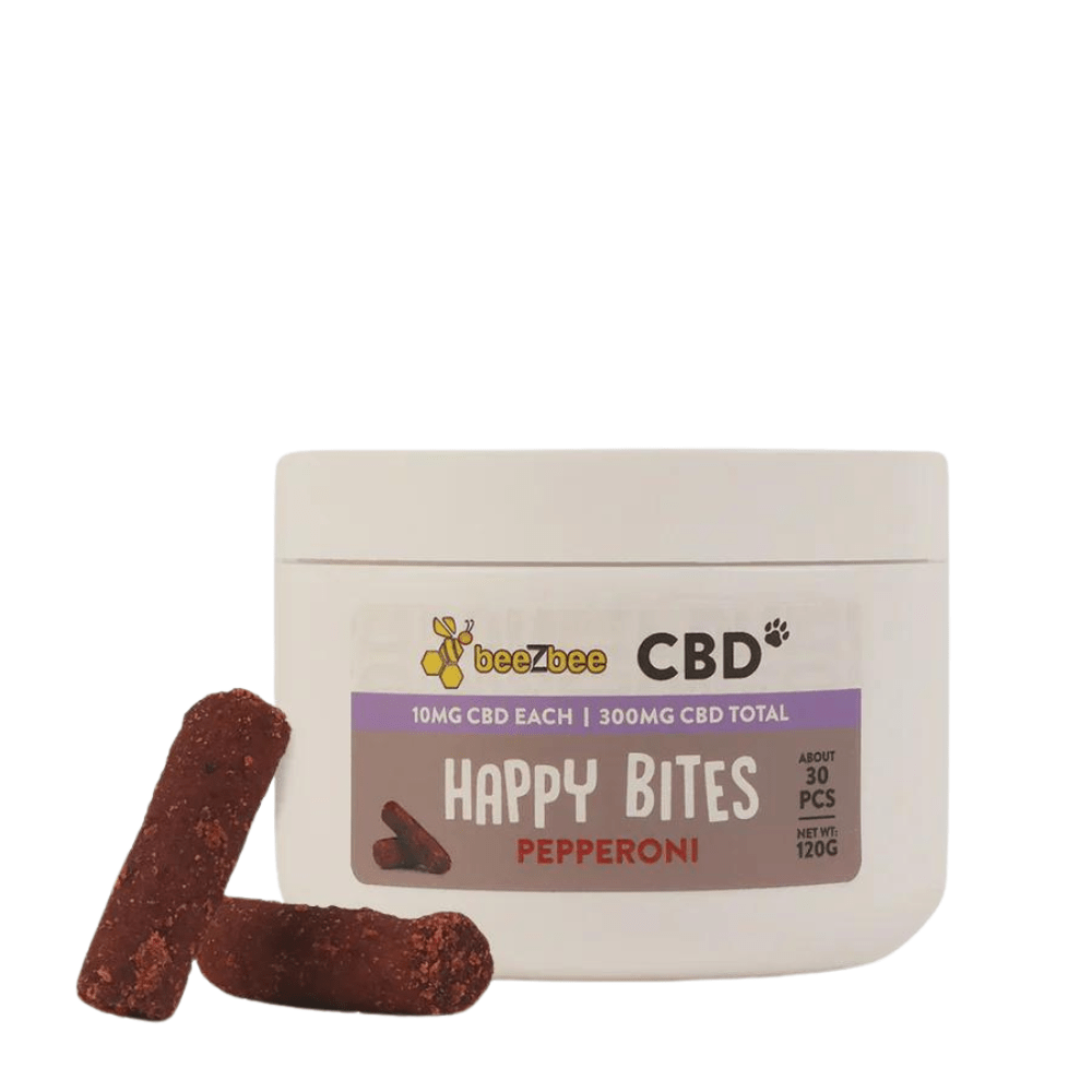 CBD Happy Bites Dog Treats Pepperoni – beeZbee